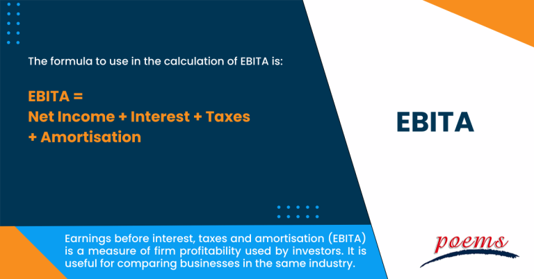 EBITA: What is it, Calculation, Significance, Example, FAQ | POEMS