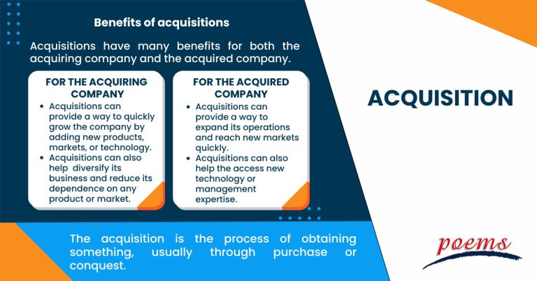 Acquisition: What is it, benefits, Challenges, Pros and Cons, FAQ | POEMS
