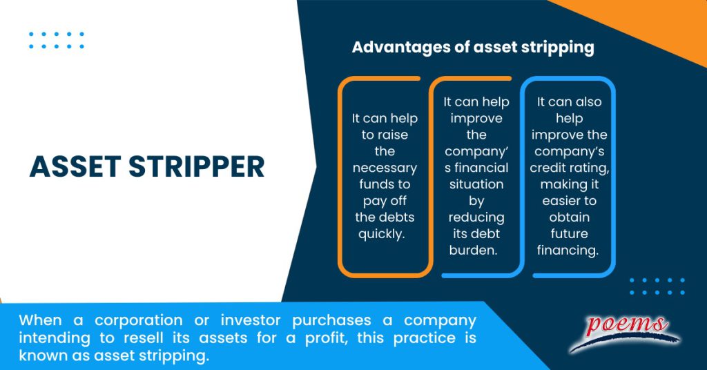 Asset stripper: Who is it, Working, Advantages, Disadvantages, FAQ | POEMS
