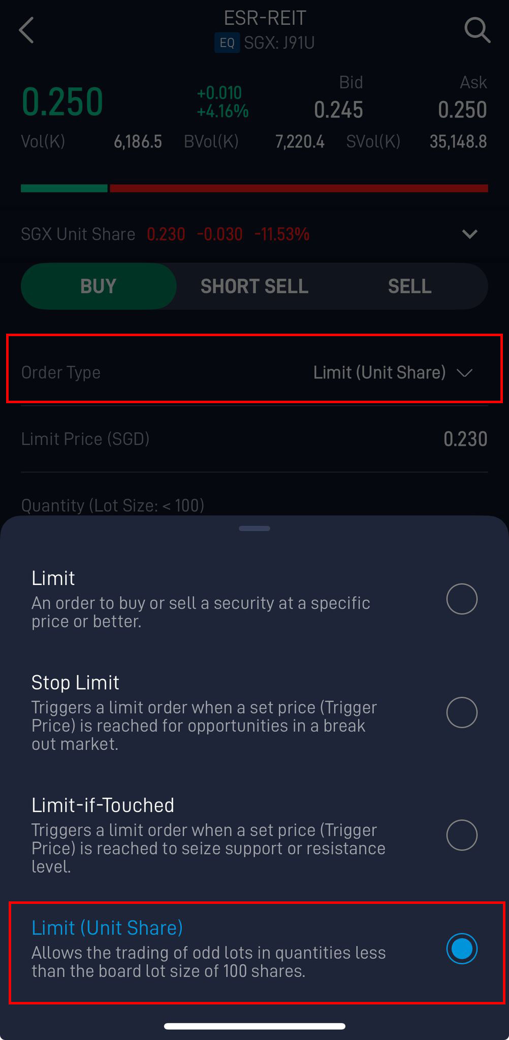 ESR REITs Odd Lots Promotion - POEMS